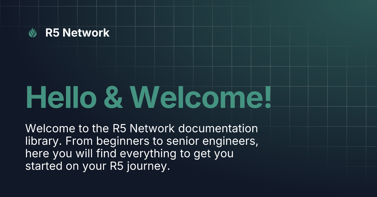 Hello & Welcome! | R5 Network